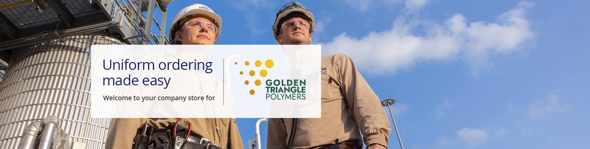 Golden Triangle Polymers